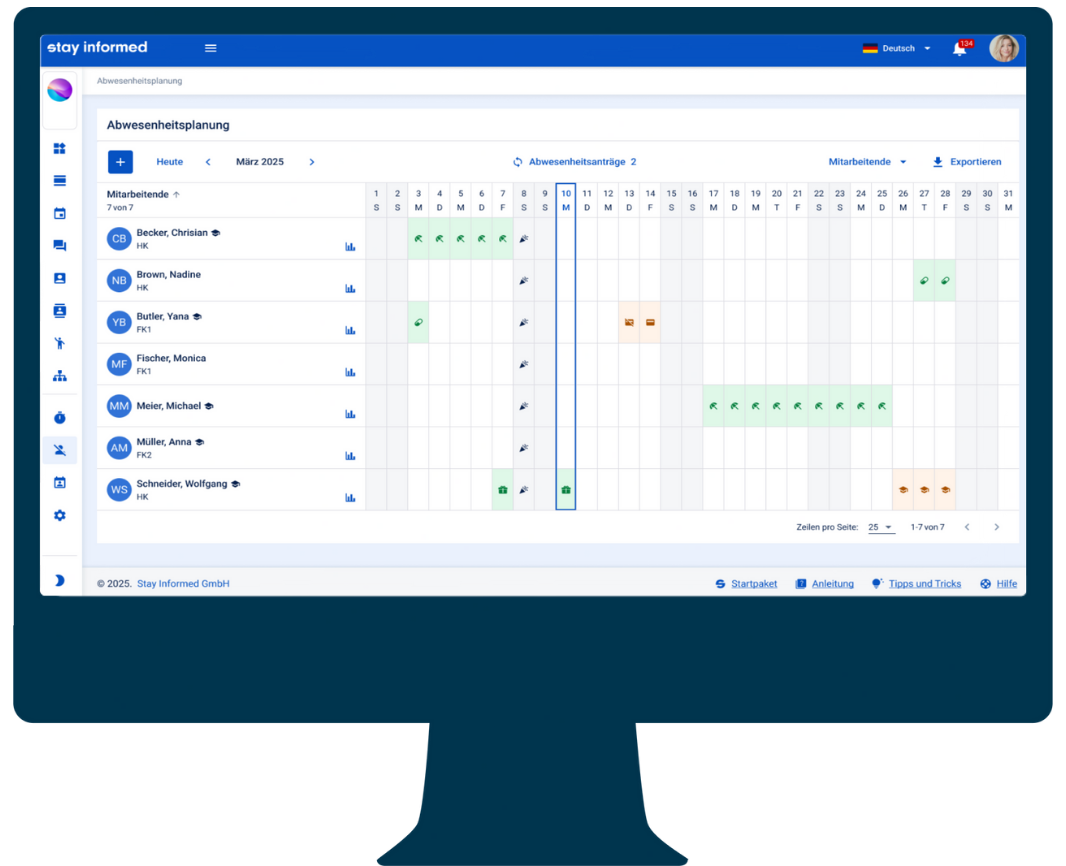 Zubuchbare Module für Stay Informed App | Erweiterungen