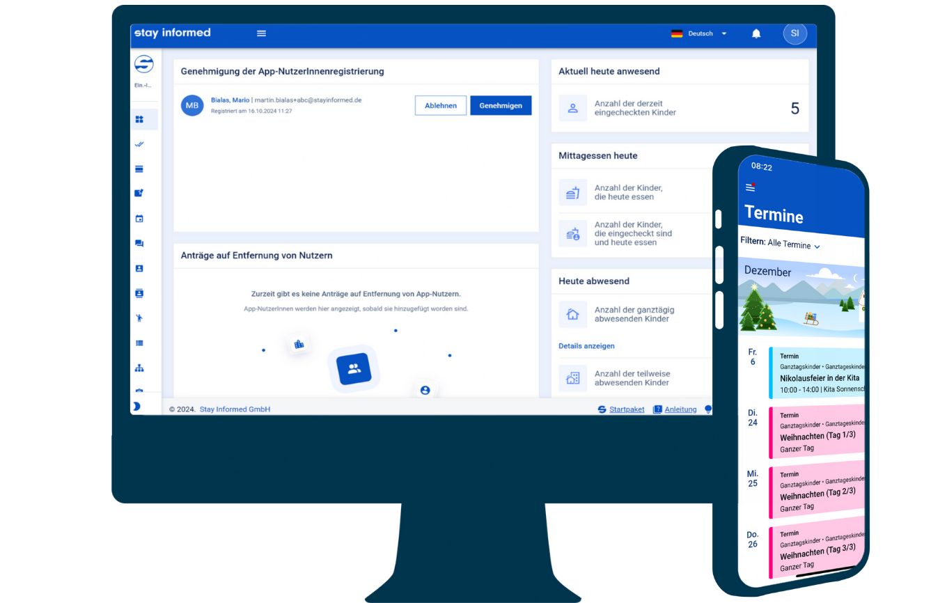 Stay Informed App – Infos & Kommunikation für Eltern und Angehörige